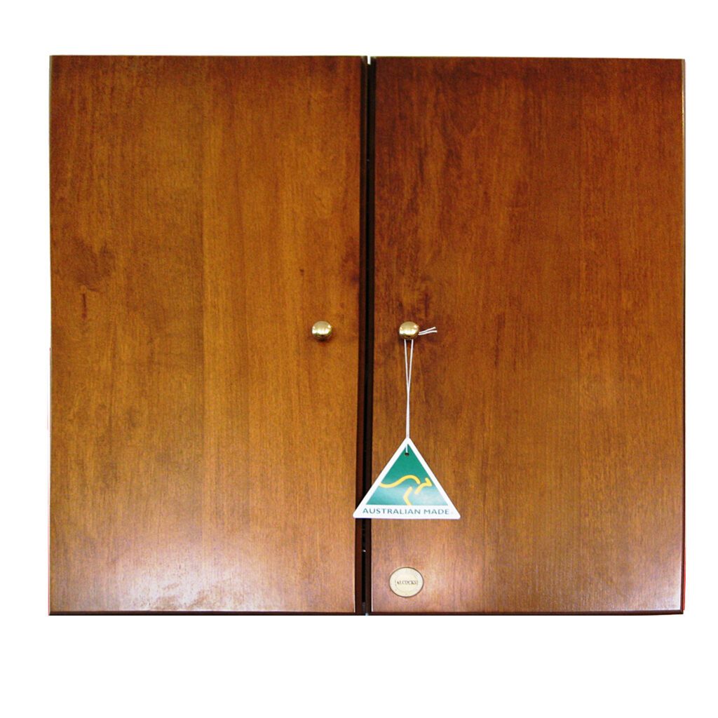 Alcock Dartboard Cabinet with Darts Kit | Alcocks Billiard Tables